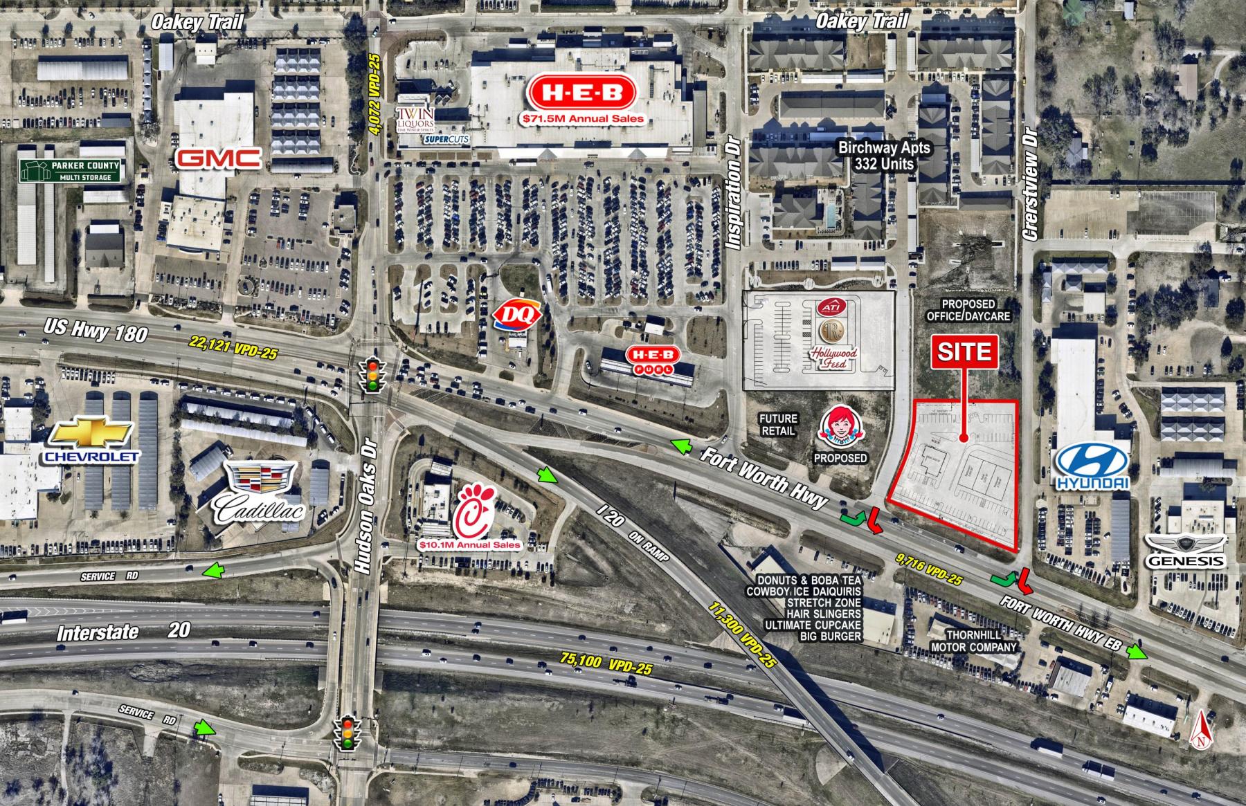 Hudson Oaks Development Fronting 180 - SHOP Companies